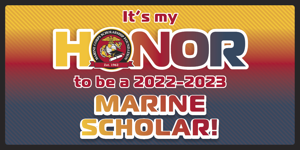 Marine Scholar Social Shareables - Marine Corps Scholarship Foundation